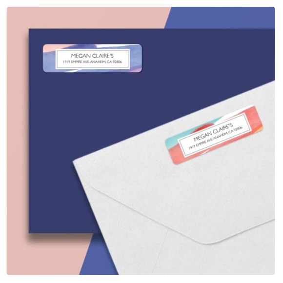 Other | Avery 48467 12 X 134 Blank White Rectangle Return Address ...